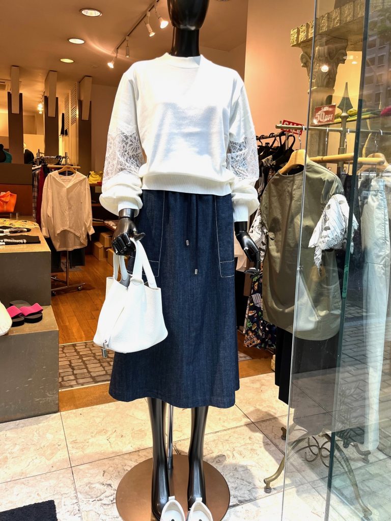 可愛いトップス＆パンツが入荷しました♪anni plusレースブラウス＆lilly linqueレースニット＆RESPECボーダーニット ...